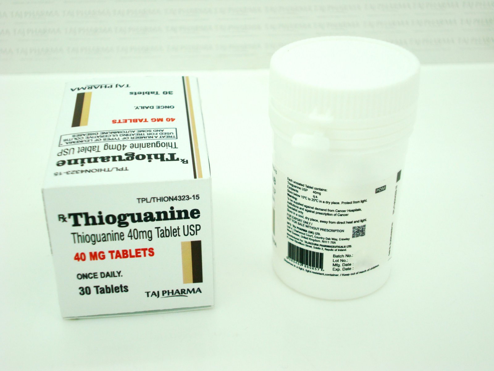 Thioguanine 40mg Tablets | Generics | Oncology Product Taj Oncology ...