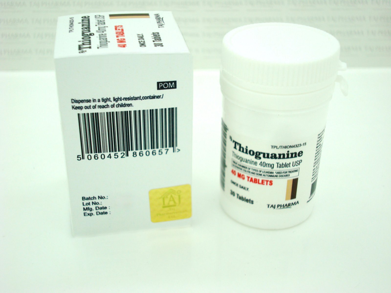 Thioguanine 40mg Tablets | Generics | Oncology Product Taj Oncology ...